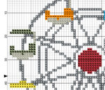 Ferris Wheel 2 Cross Stitch Pattern – Daily Cross Stitch