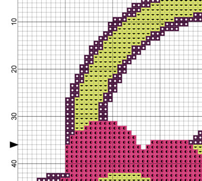 Peace Sign with Flower Cross Stitch Pattern – Daily Cross Stitch