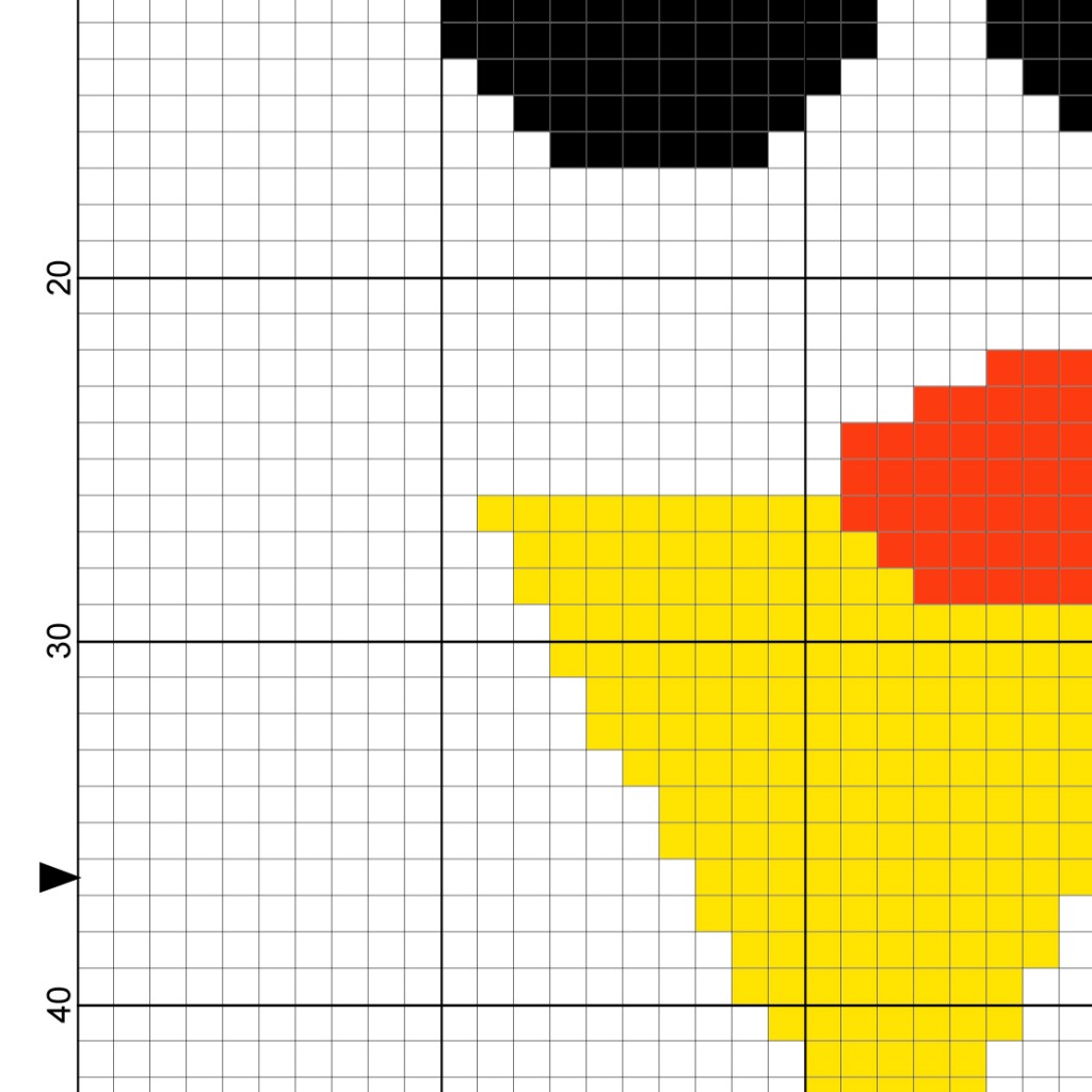 Turkey Face Cross Stitch Pattern – Daily Cross Stitch