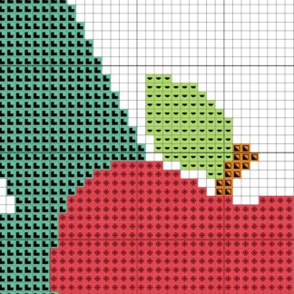 A-Apple Cross Stitch Pattern – Daily Cross Stitch