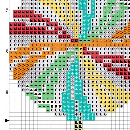Swirl Lollipop Cross Stitch Pattern – Daily Cross Stitch
