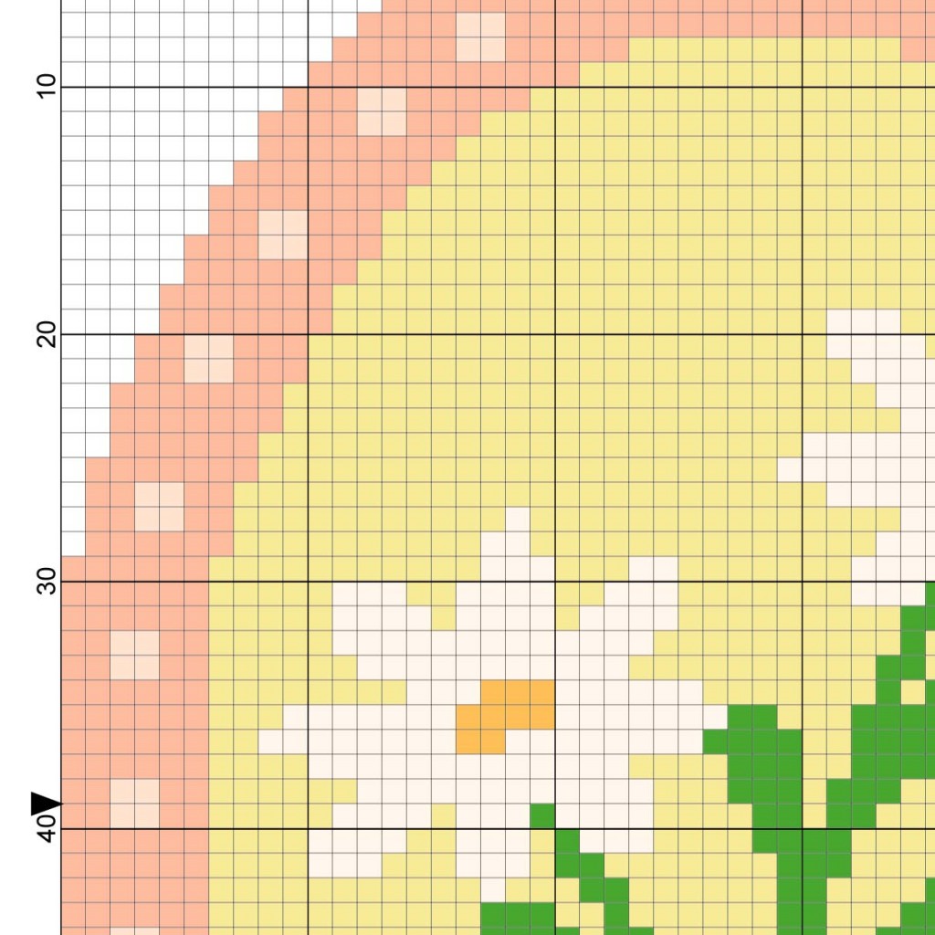 Cameo Daisy Flower Cross Stitch Pattern – Daily Cross Stitch