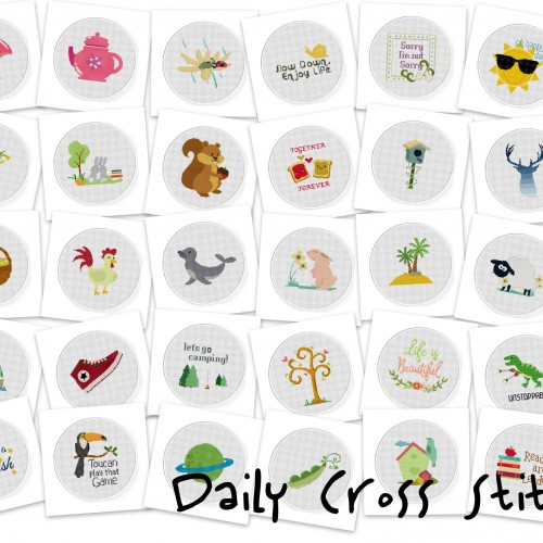 March Cross Stitch Pattern – Daily Cross Stitch