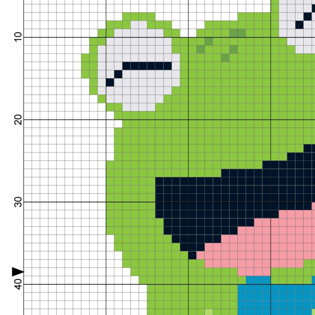Frog Singing Cross Stitch Pattern – Daily Cross Stitch
