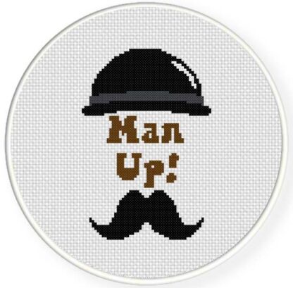 Man up! Cross Stitch Pattern – Daily Cross Stitch