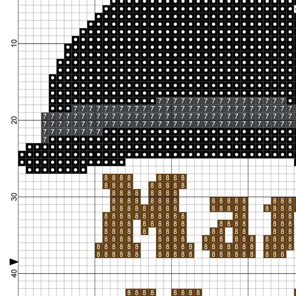 Man up! Cross Stitch Pattern – Daily Cross Stitch