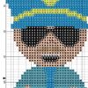 Policeman Cross Stitch Pattern – Daily Cross Stitch