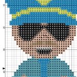 Policeman Cross Stitch Pattern – Daily Cross Stitch