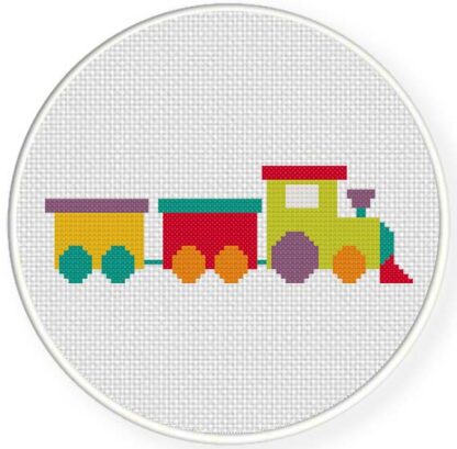 Toy Train Cross Stitch Pattern – Daily Cross Stitch