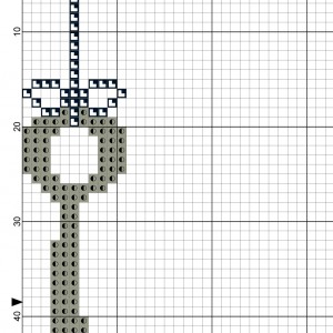 Worm in Hook Cross Stitch Pattern – Daily Cross Stitch