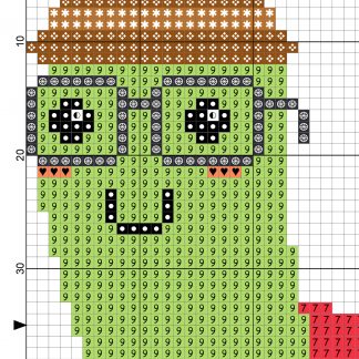 Book Worm Cross Stitch Pattern – Daily Cross Stitch