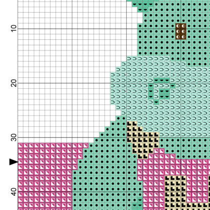 HI-ppopotamus Cross Stitch Pattern – Daily Cross Stitch