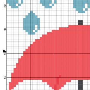 Umbrella Cross Stitch Pattern – Daily Cross Stitch