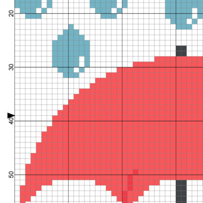 Umbrella Cross Stitch Pattern – Daily Cross Stitch