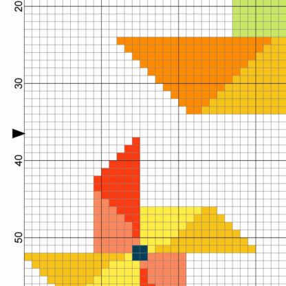 Color Pinwheel Cross Stitch Pattern – Daily Cross Stitch