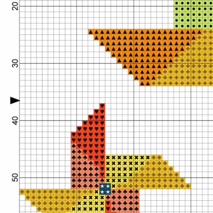 Color Pinwheel Cross Stitch Pattern – Daily Cross Stitch