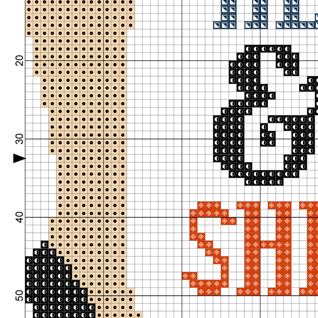 He & She Cross Stitch Pattern – Daily Cross Stitch