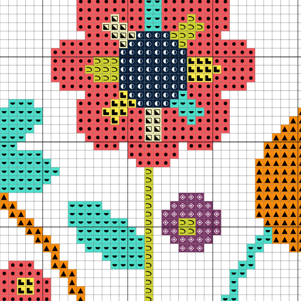 Turtle Planter Cross Stitch Pattern – Daily Cross Stitch