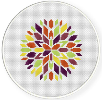 Colorful Bloom Cross Stitch Pattern – Daily Cross Stitch