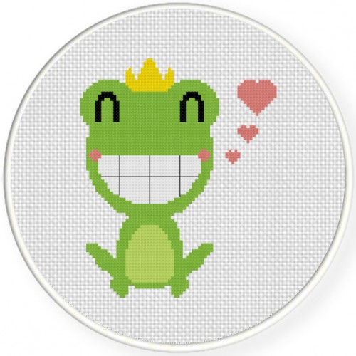 Charts Club Members Only: Frog Prince Cross Stitch Pattern – Daily ...