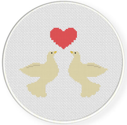 Love Doves Cross Stitch Pattern – Daily Cross Stitch