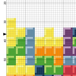 Brick Game Cross Stitch Pattern – Daily Cross Stitch