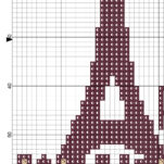 Eiffel Tower Cross Stitch Pattern – Daily Cross Stitch