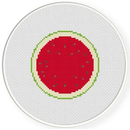 Watermelon Slice Cross Stitch Pattern – Daily Cross Stitch