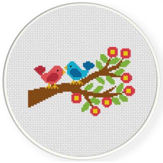 Cute Little Birds Cross Stitch Pattern – Daily Cross Stitch