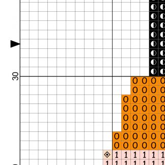 Racing Flag in cone Cross Stitch Pattern – Daily Cross Stitch