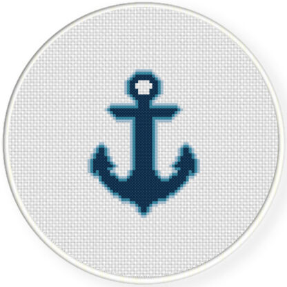 Glowing Anchor Cross Stitch Pattern – Daily Cross Stitch