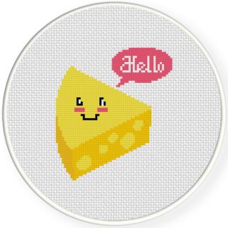 Hello Cheese Cross Stitch Pattern – Daily Cross Stitch