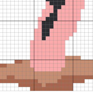 Mr. Worm Cross Stitch Pattern – Daily Cross Stitch