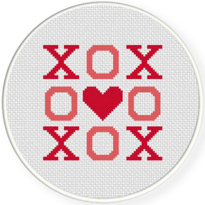 XOX Cross Stitch Pattern – Daily Cross Stitch
