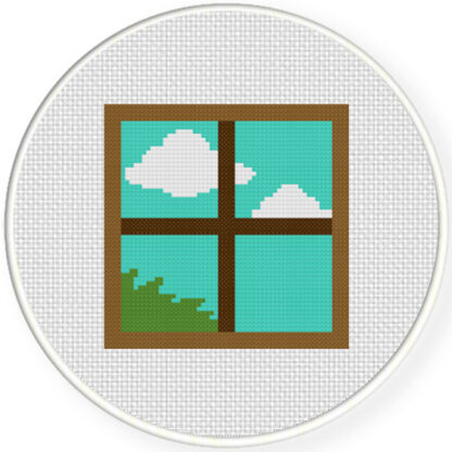 Window Cross Stitch Pattern – Daily Cross Stitch