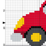 Cute Red Car Cross Stitch Pattern – Daily Cross Stitch