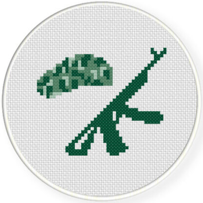 Military Beret Cross Stitch Pattern – Daily Cross Stitch