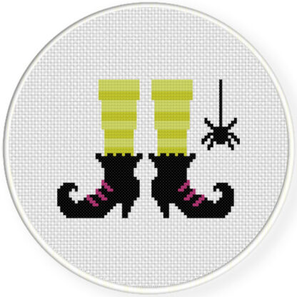 Witch’s Feet Cross Stitch Pattern – Daily Cross Stitch