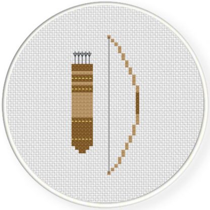 Bow Quiver And Arrows Cross Stitch Pattern – Daily Cross Stitch