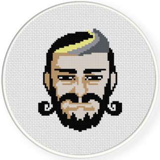 Charts Club Members Only: Mustache Man Cross Stitch Pattern – Daily ...