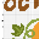 October Cross Stitch Pattern – Daily Cross Stitch