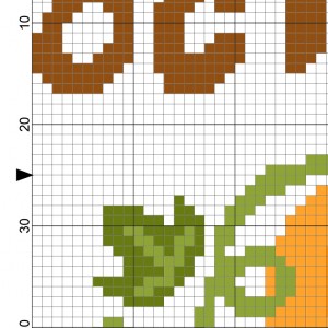 October Cross Stitch Pattern – Daily Cross Stitch