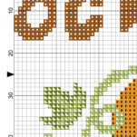 October Cross Stitch Pattern – Daily Cross Stitch
