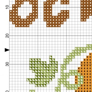 October Cross Stitch Pattern – Daily Cross Stitch
