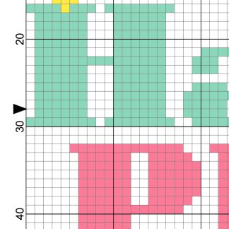 Happy Place Cross Stitch Pattern – Daily Cross Stitch