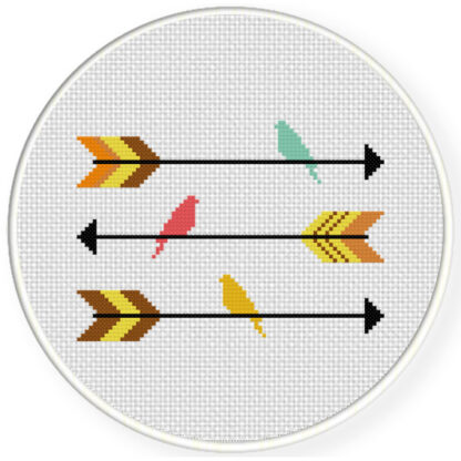 Arrows And Birds Cross Stitch Pattern – Daily Cross Stitch