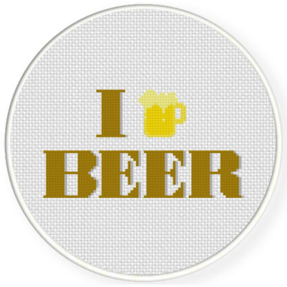 Charts Club Members Only: I Love Beer Cross Stitch Pattern – Daily ...