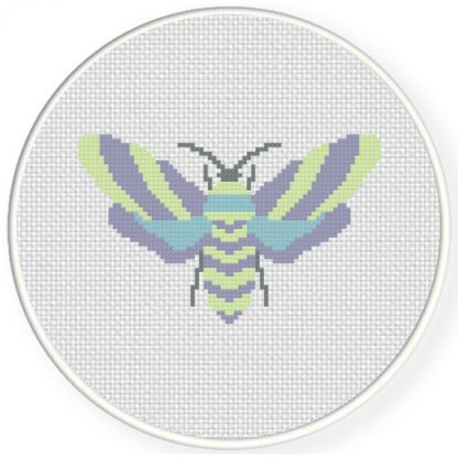 Pastel Moth Cross Stitch Pattern – Daily Cross Stitch