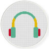 Headphone Cross Stitch Pattern – Daily Cross Stitch