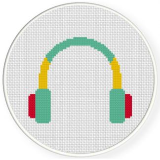 Headphone Cross Stitch Pattern – Daily Cross Stitch